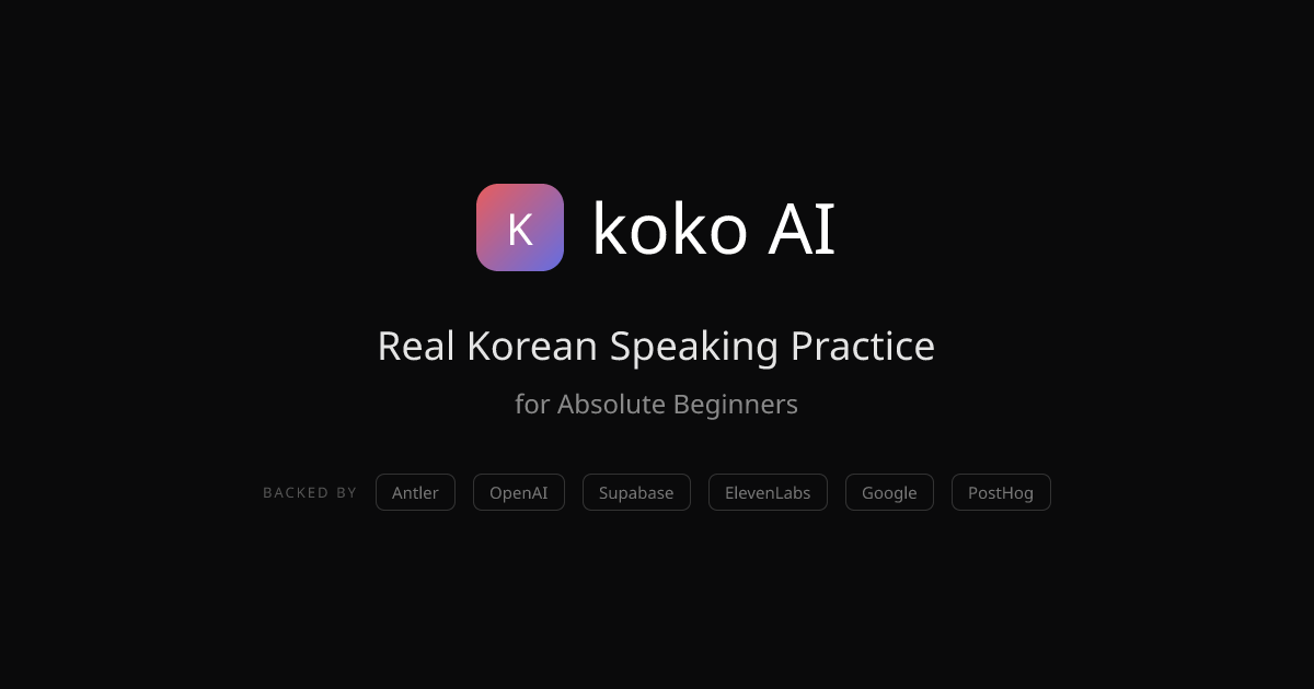 koko ai - Learn Korean with AI | Real Conversation Practice